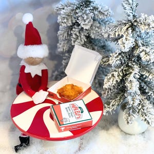 Mini Elf Pizza Boxes | Dollhouse & Holiday Elf Prop Kit W/step-by-step ...