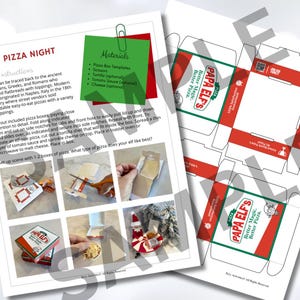 Mini Elf Pizza Boxes | Dollhouse & Holiday Elf Prop Kit W/step-by-step ...
