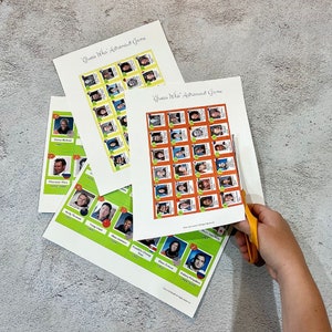 Astronaut GUESSING WHO Game | Famous Astronaut Guessing Game W ...