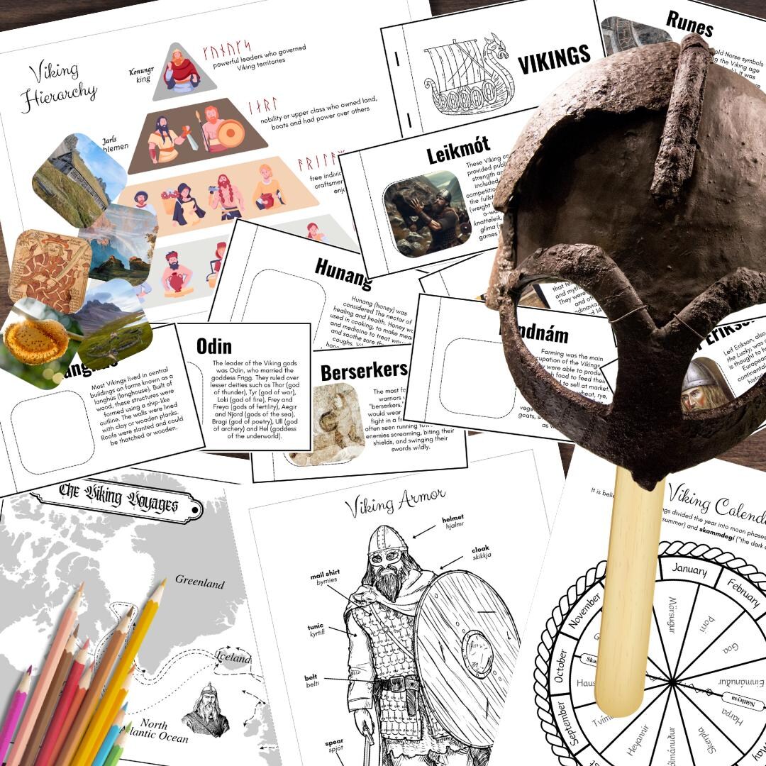 VIKING NORSE Civilizations Flipbook, Calendar, Armor, Hierarchy ...
