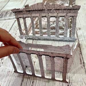 Greek PARTHENON 3D Model Greece Ancient Athens Acropolis Paper Diorama ...