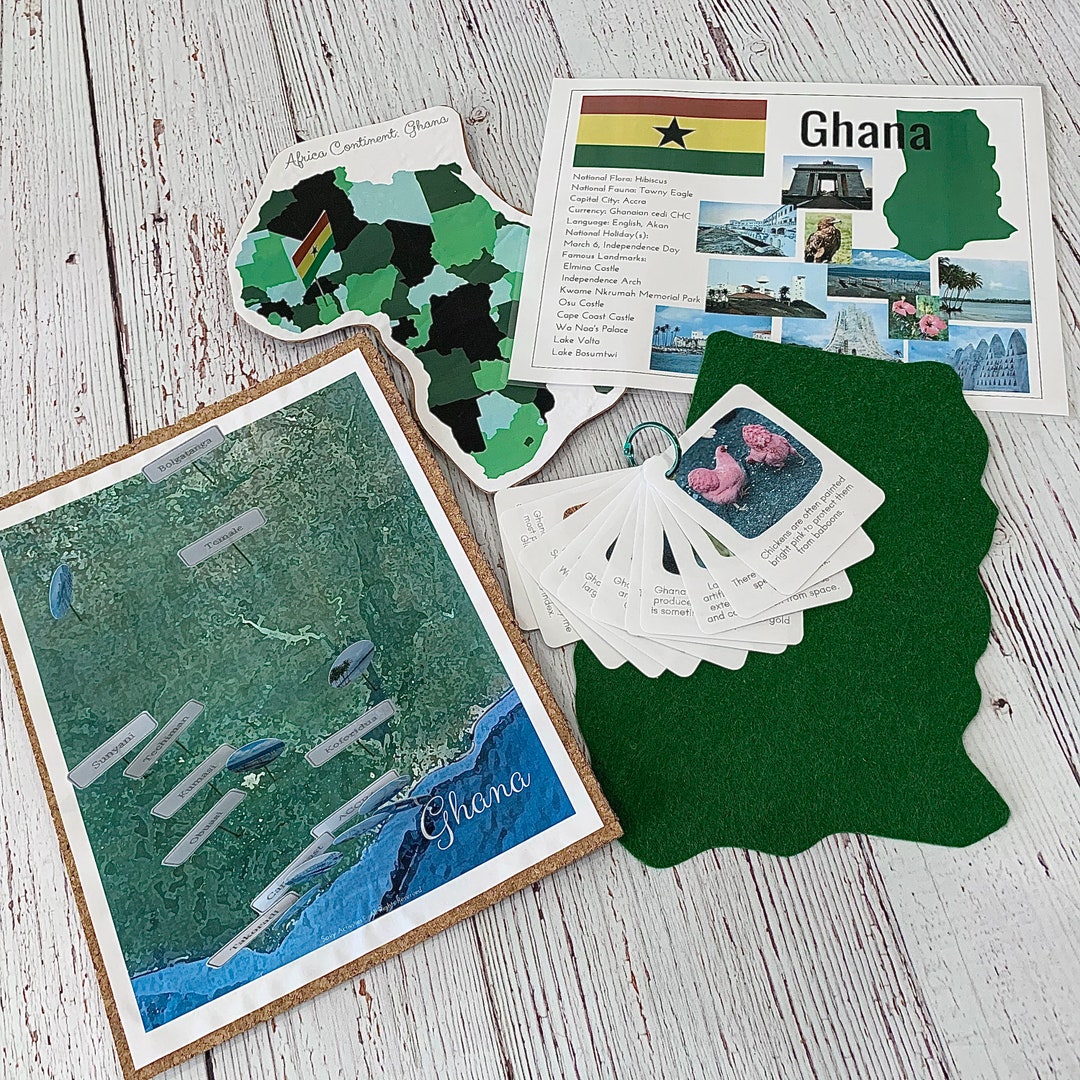 Montessori Inspired GHANA West Africa Geography Mini Unit - Etsy