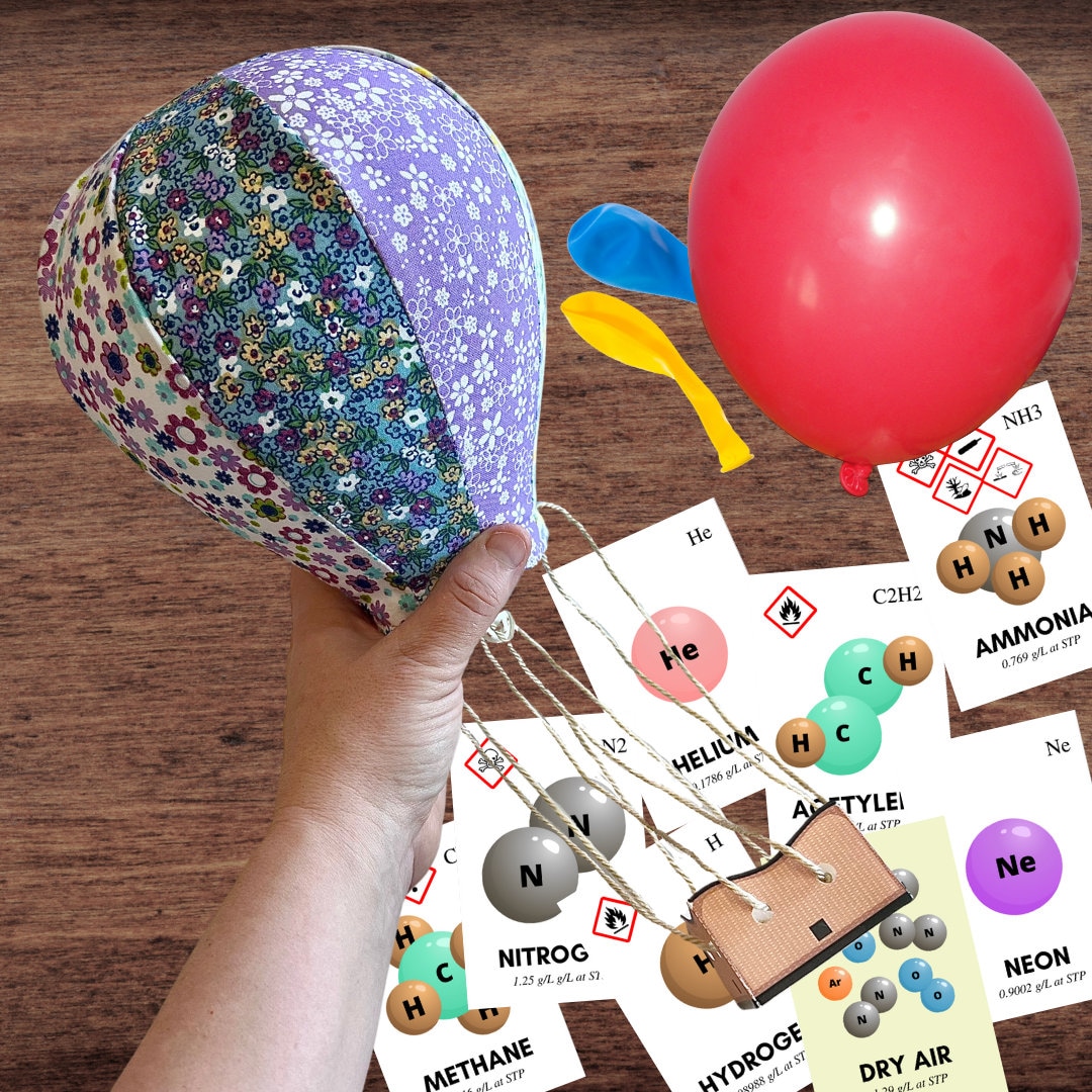3D Hot Air Balloon MODEL, Science Experiment W/lifting Gasses ...