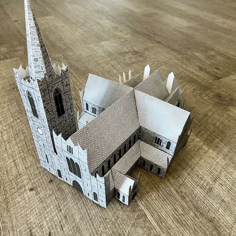 3D Paper Model ST. PATRICK'S Cathedral Dublin Diorama - Etsy