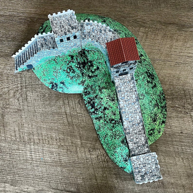 3D Paper Model GREAT WALL of China Diorama *realistic* W/assembly ...