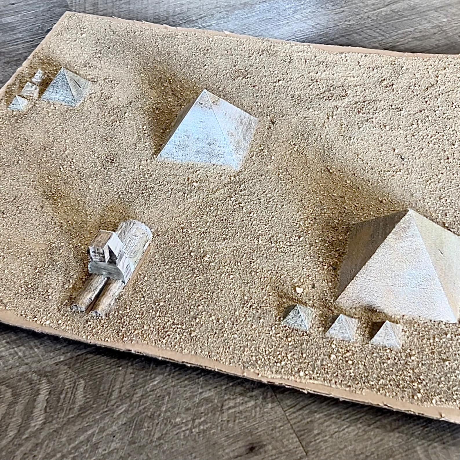 3D Model GIZA Great Pyramids Ancient Egypt Paper Diorama Model detailed ...