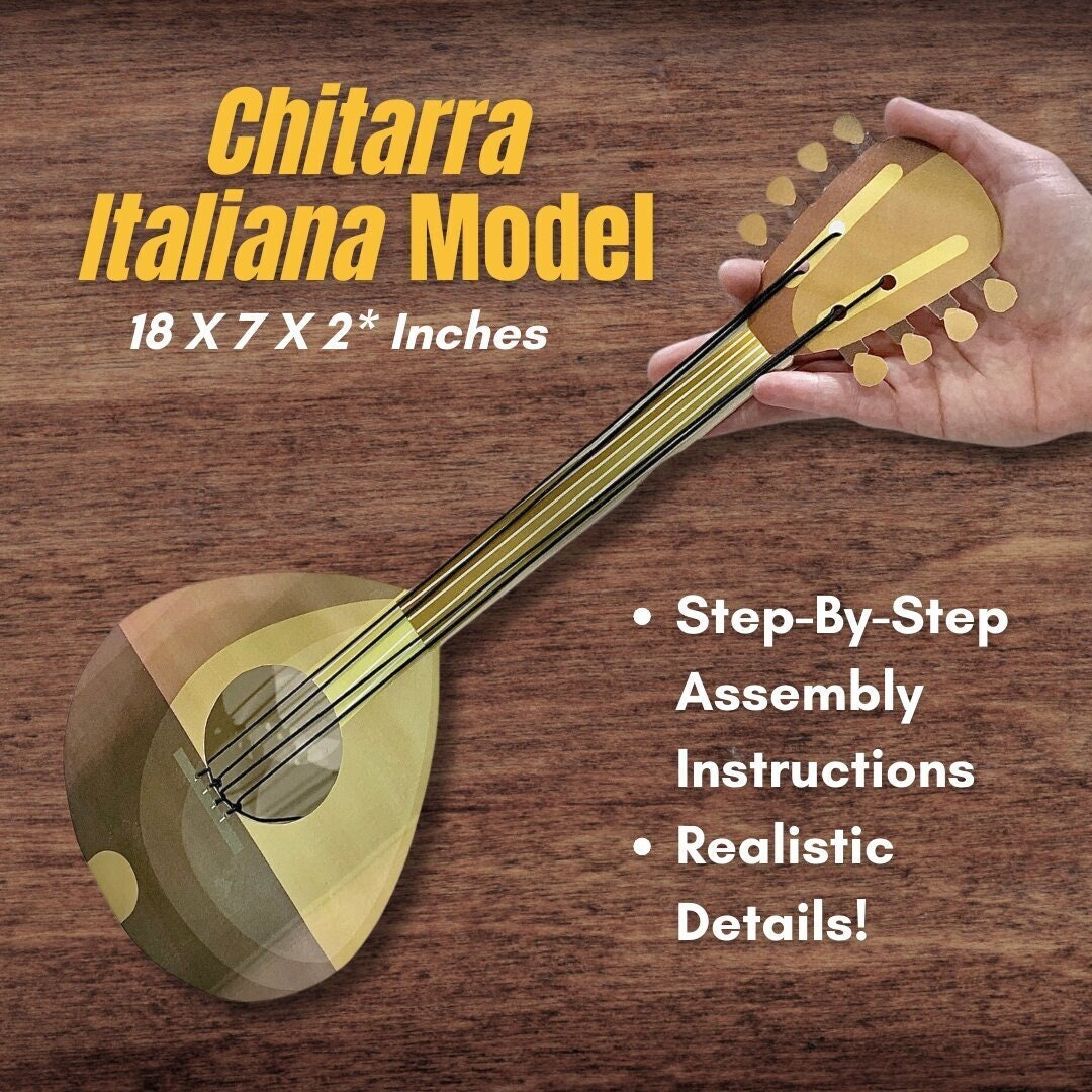 Italian ITALY Chitarra Italiana Lute Style Baroque Stringed Instrument ...