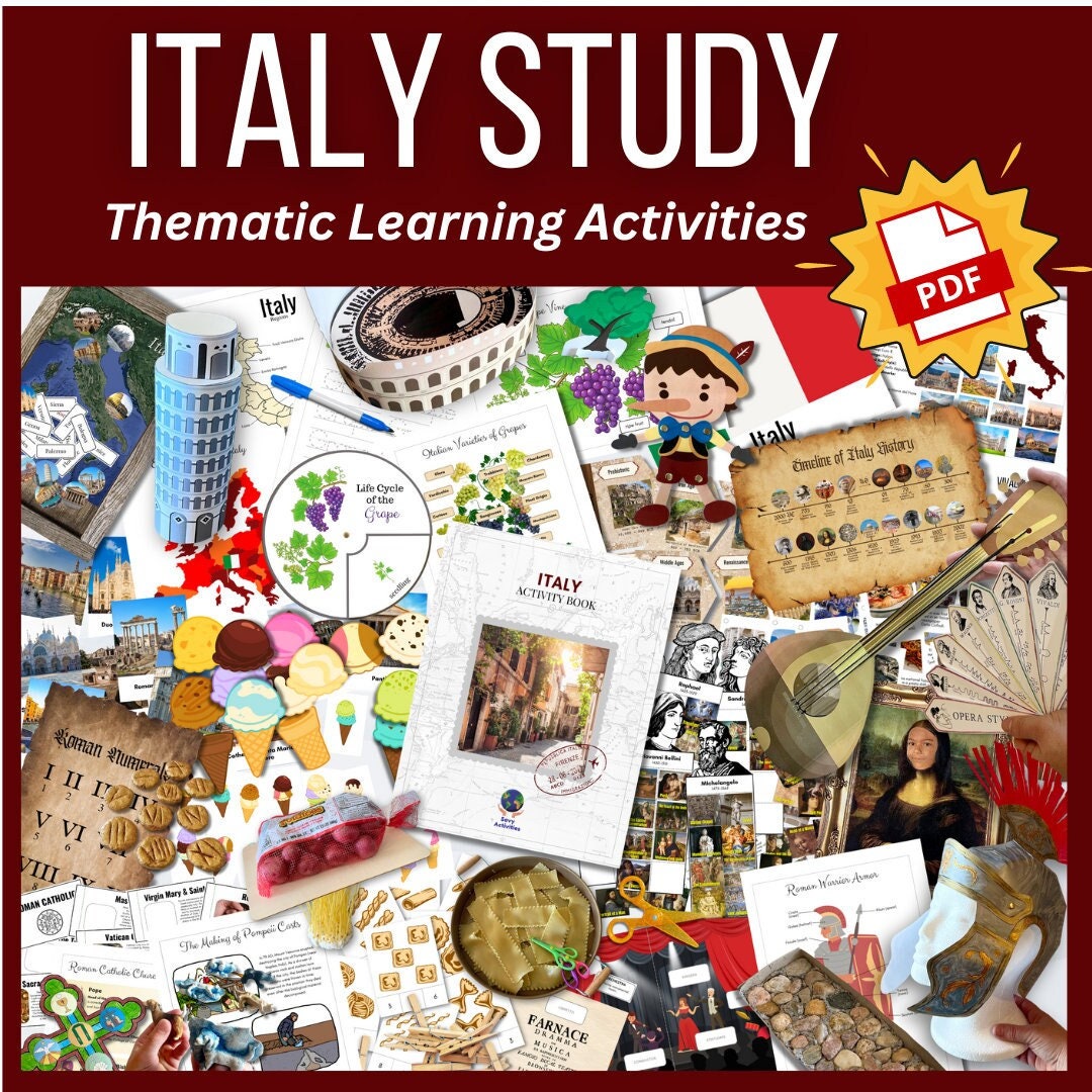 Italy Activity Book: Hands-on Europe Activities, Experiments, Models ...