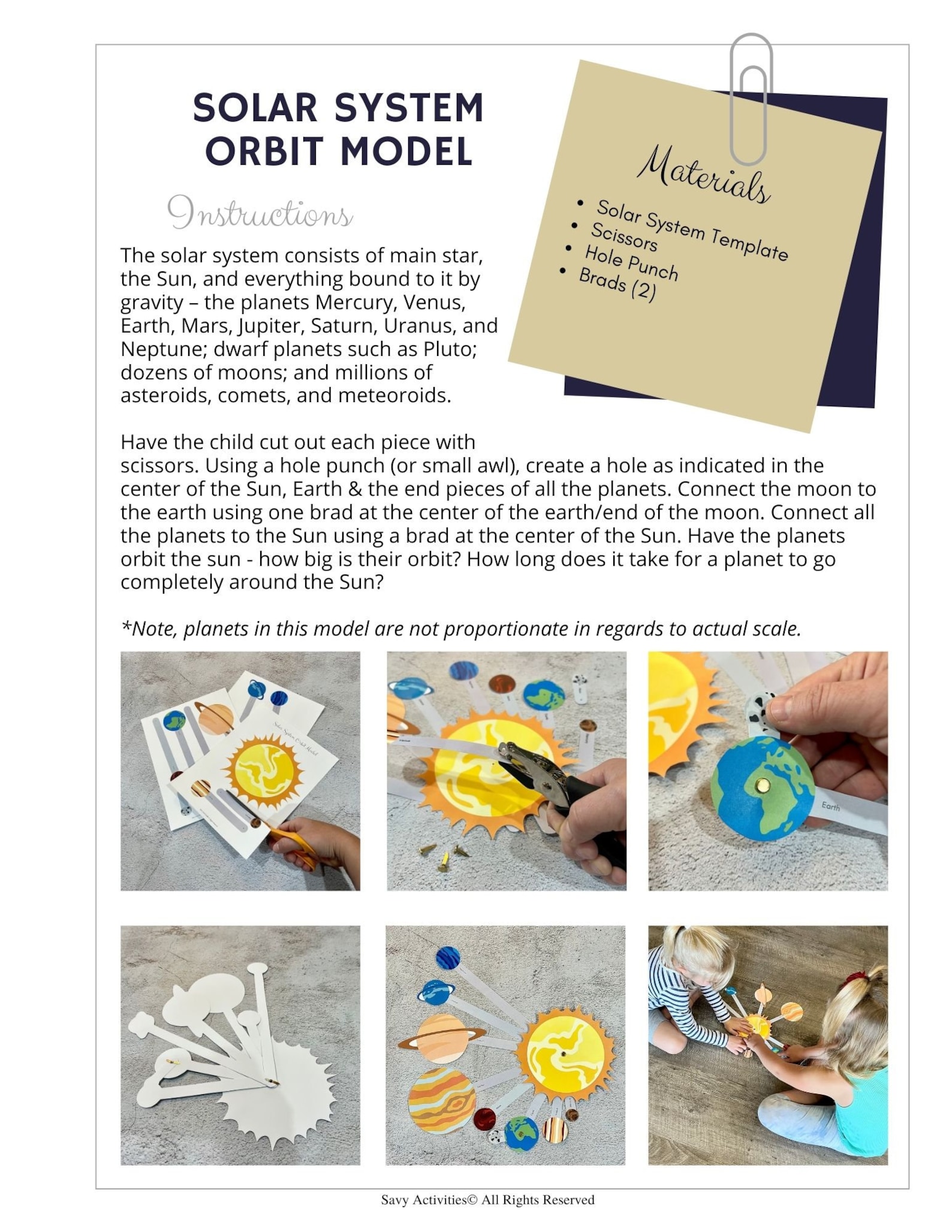 SOLAR SYSTEM Planet Model Rotating Spinner Outer Space Study - Etsy