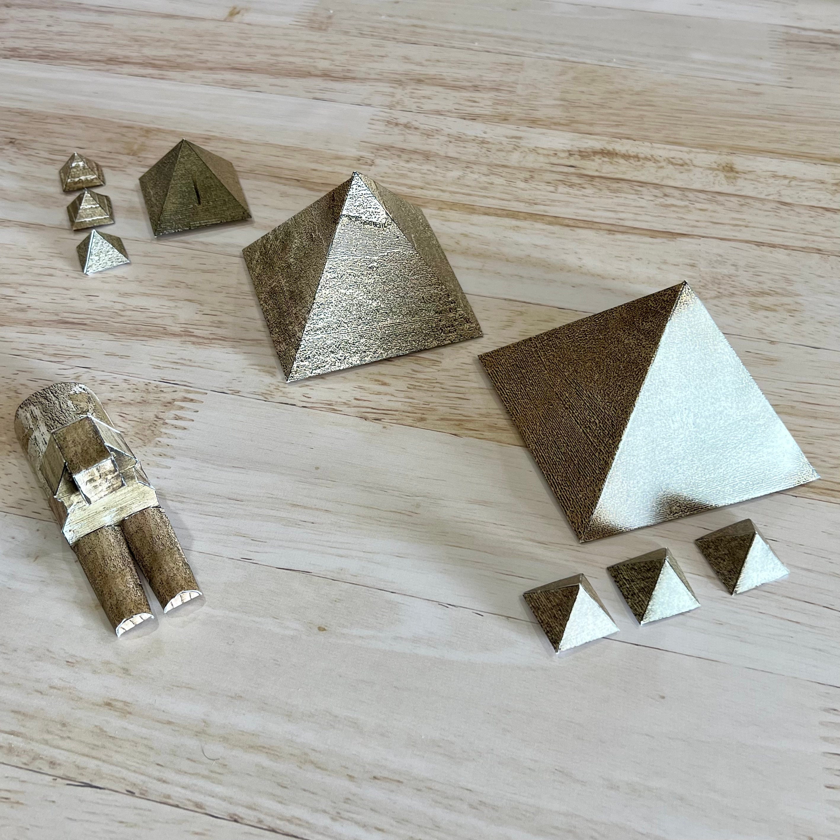 3D Model GIZA Great Pyramids Ancient Egypt Paper Diorama Model ...