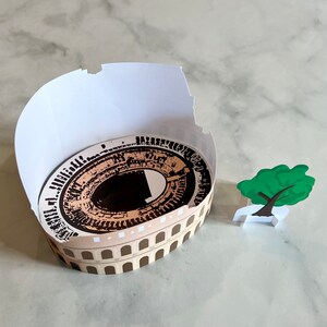 Italy Italian Printable 3D Paper Model Diorama Europe Landmark Roman ...