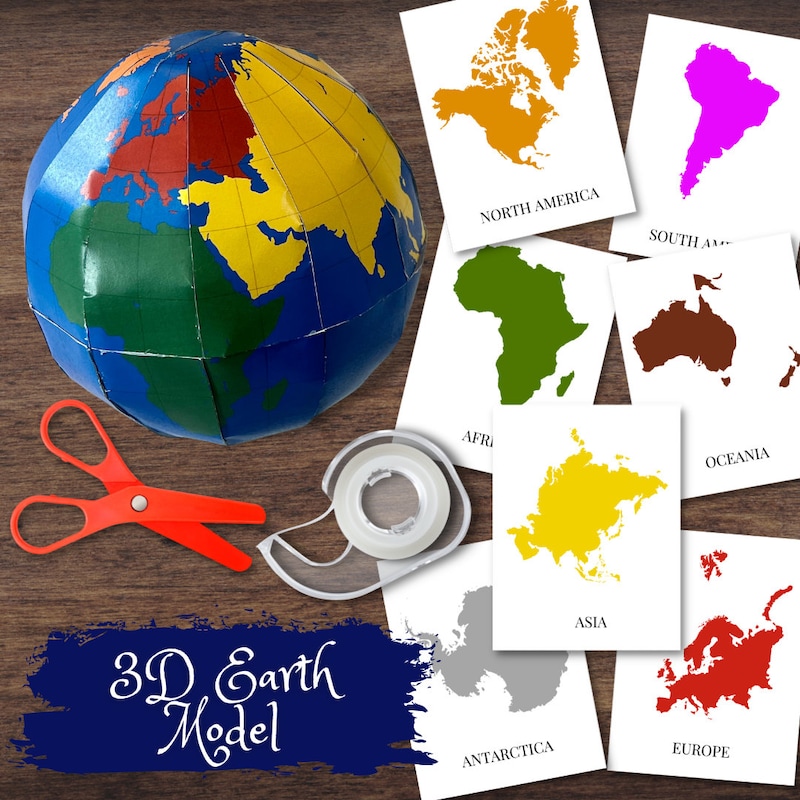 Montessori Map - Etsy