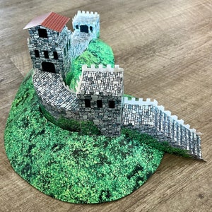 3D Paper Model GREAT WALL of China Diorama *realistic* W/assembly ...