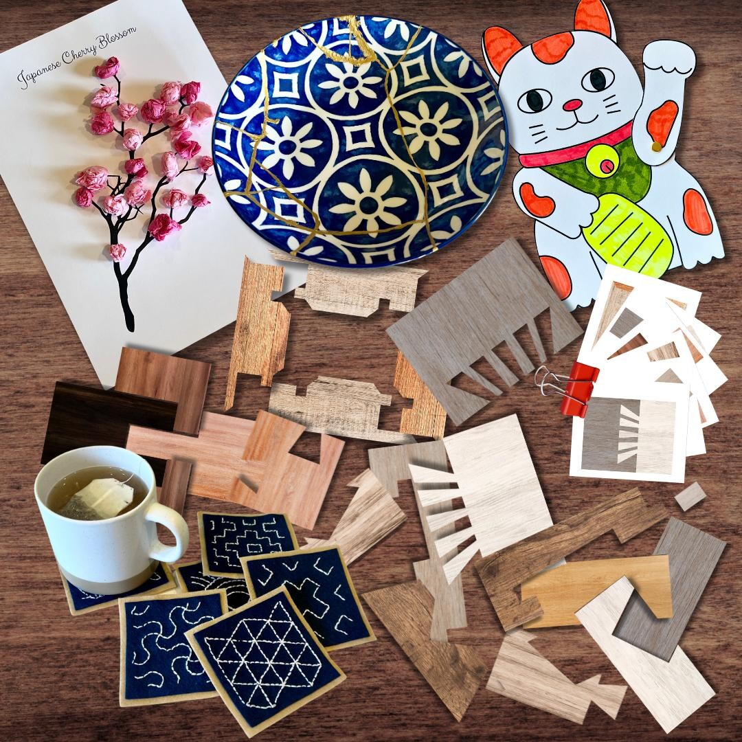 JAPAN Japanese Asian Artisan Crafts & Activities | Sashiko, Sashimono ...