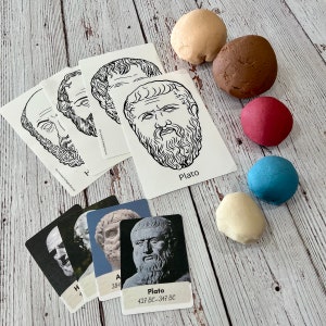Ancient Greek GREECE Philosophers PLATO (play-dough) Mats W/color Info ...