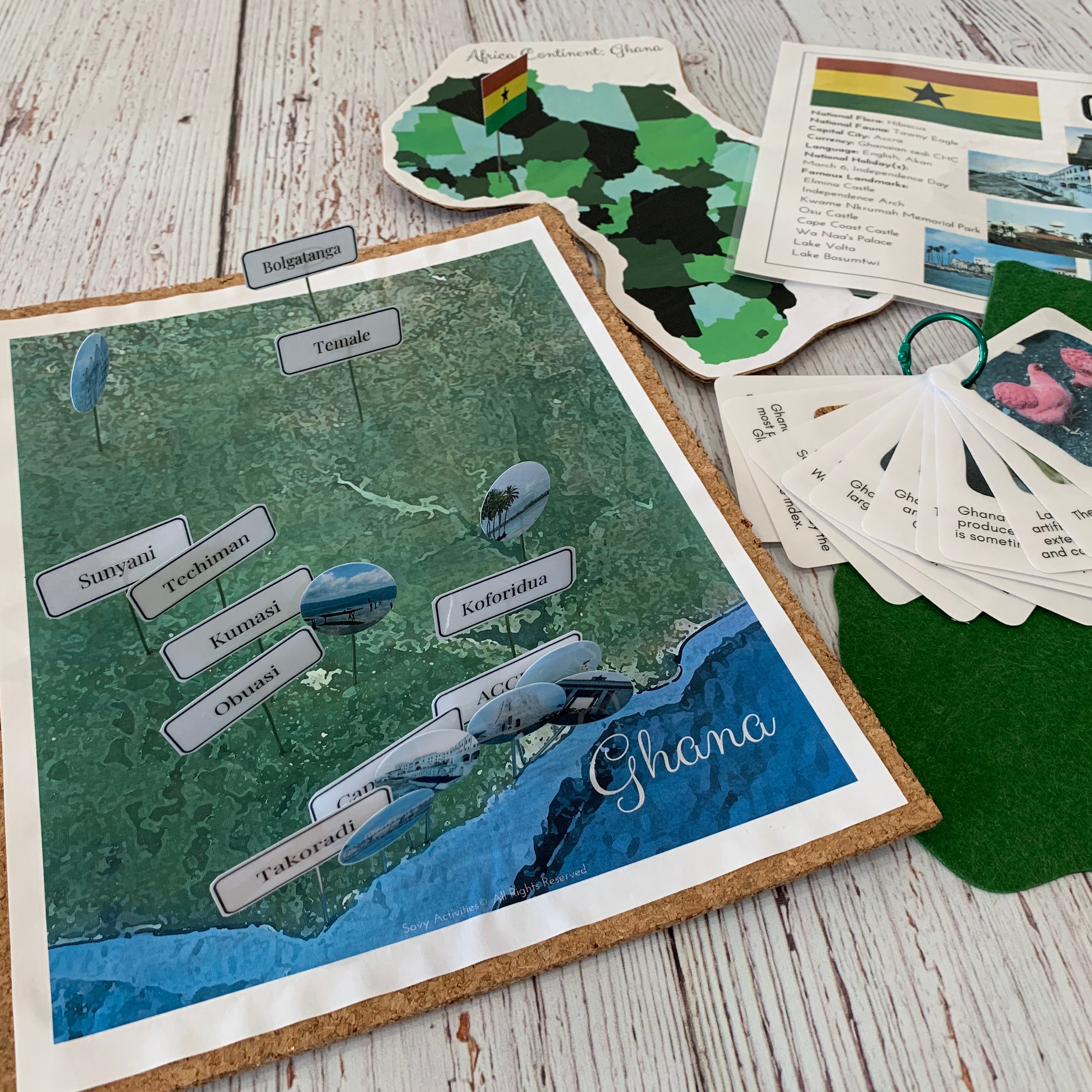 Montessori Inspired GHANA West Africa Geography Mini Unit - Etsy