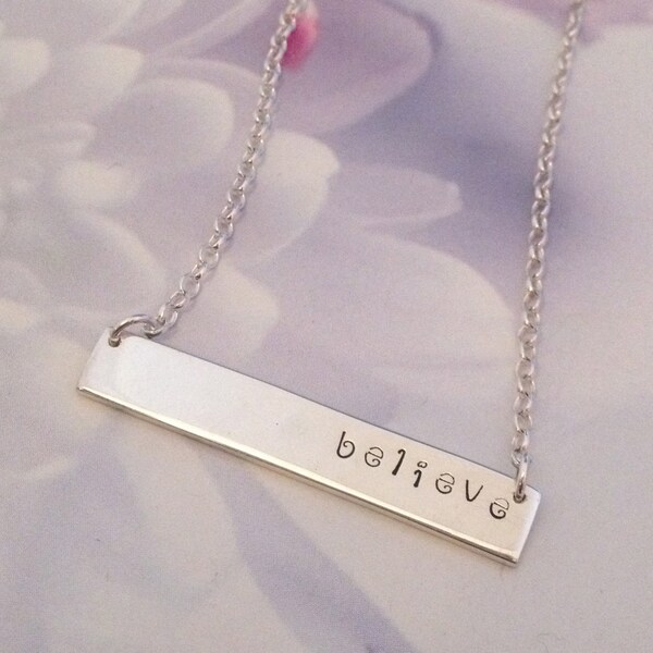 Believe Necklace - Etsy