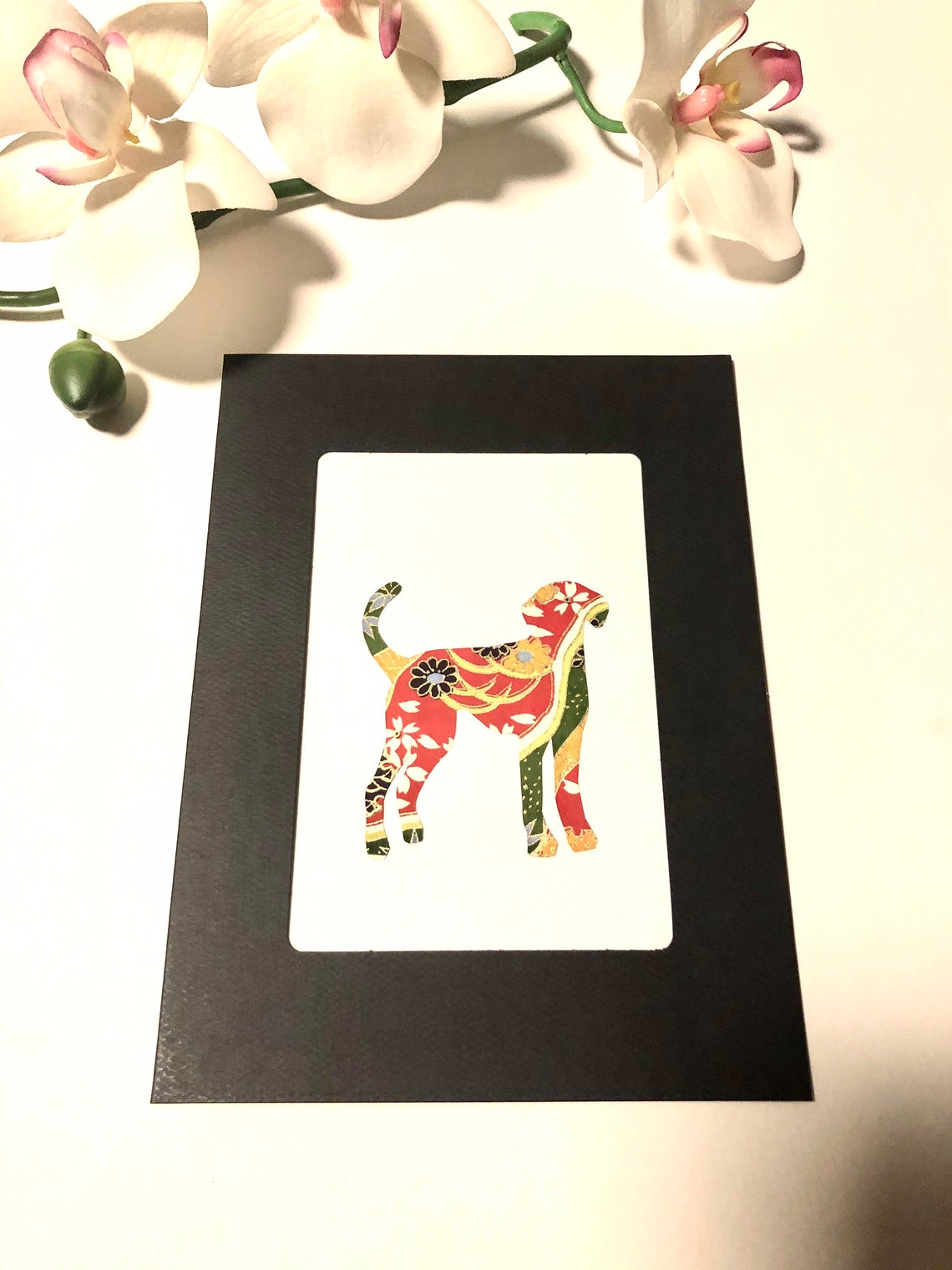 Handmade Washi: Foxy Fox- Blank 5" X 7" Card- Deluxe Silhouette Card ...