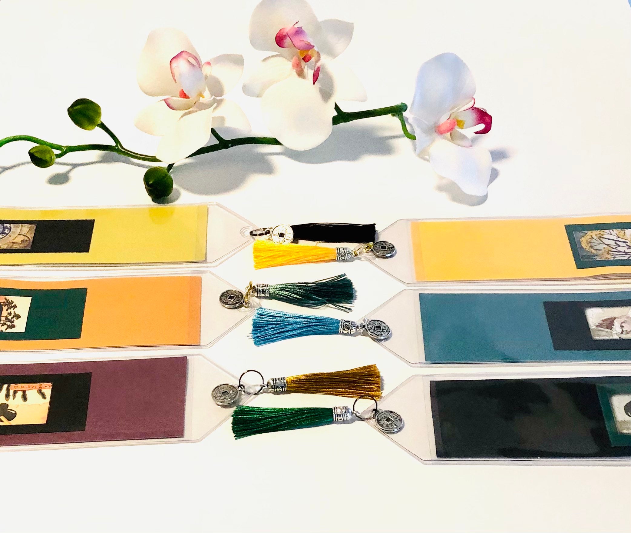 Bookmark: Handmade with Miniature Japanese Block Print Medium - Etsy.de