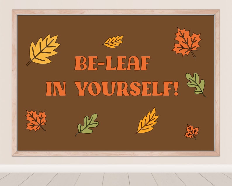 Be-leaf in Yourself Bulletin Board Kit - Etsy