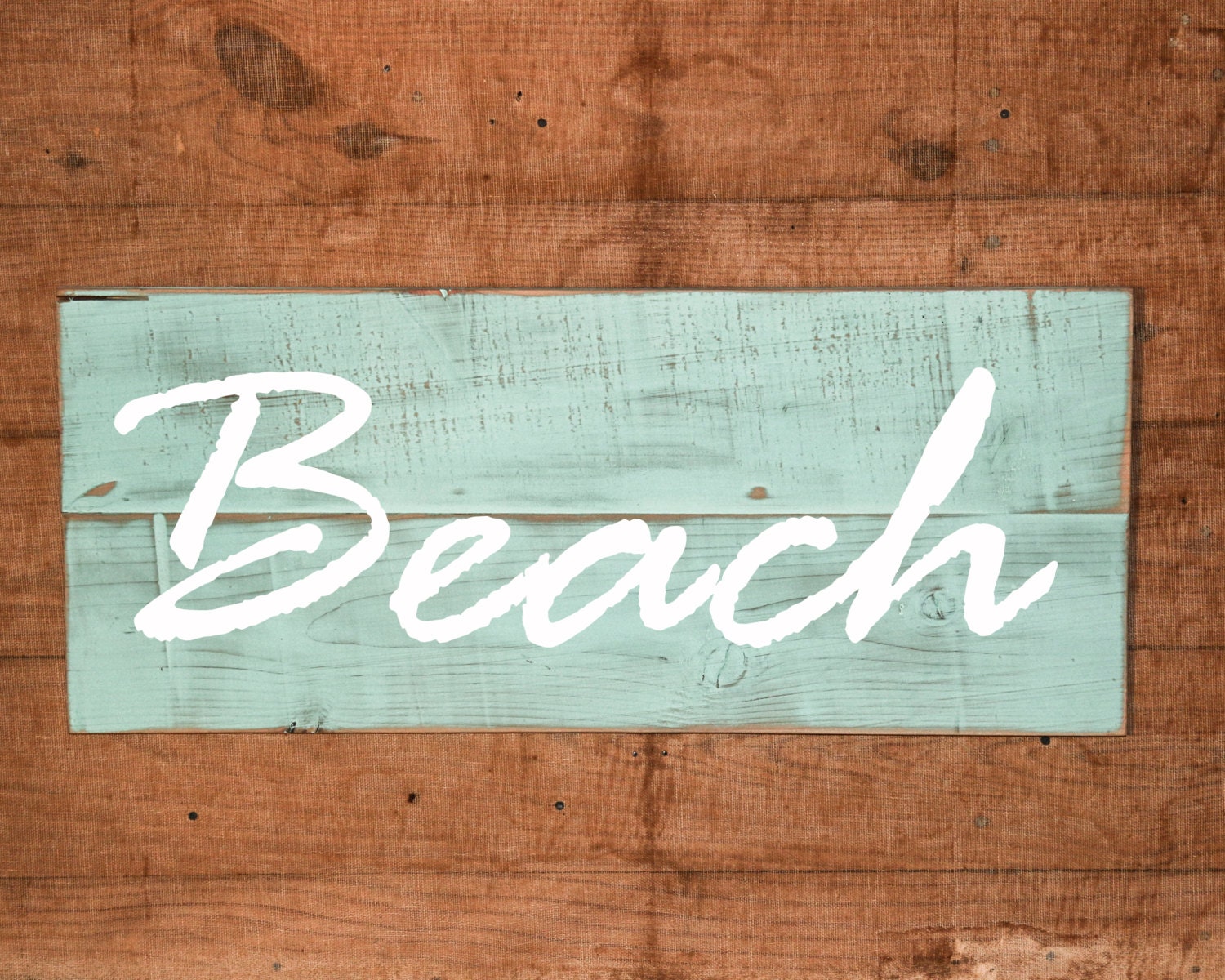 Beach Sign Hand Painted Rustic Sign Custom Sign Beach | Etsy
