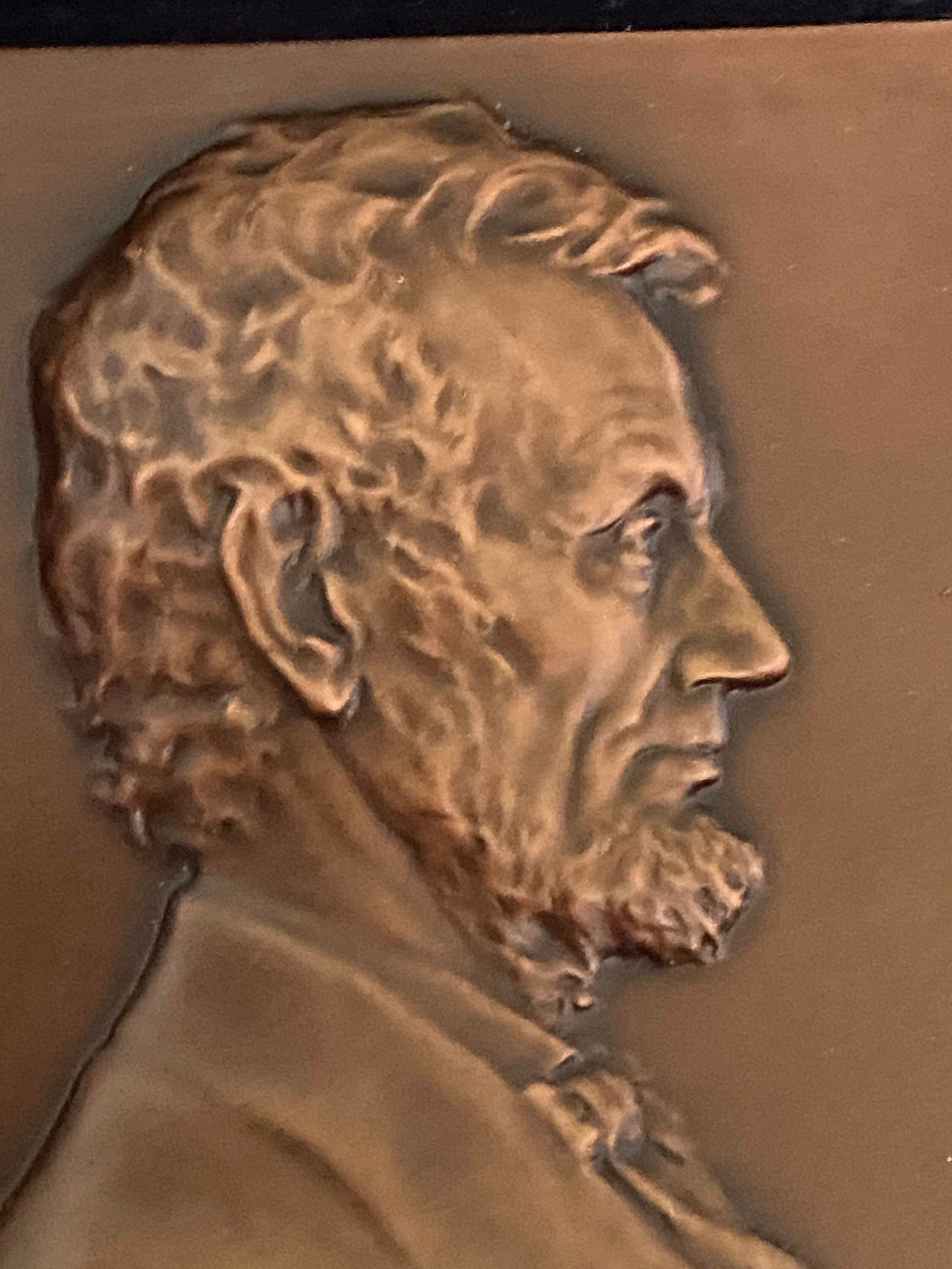Victor David Brenner Bronze Plaque - Abraham Lincoln - RARE Double Sided Plaque - Etsy