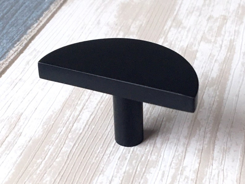 Gold Knob Half Moon Brass Drawer Knob Half Circle Knobs - Etsy