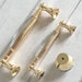 3.75" 5" Glass Drawer Pull Gold Crystal Handle Pull Knobs Rhinestone ...