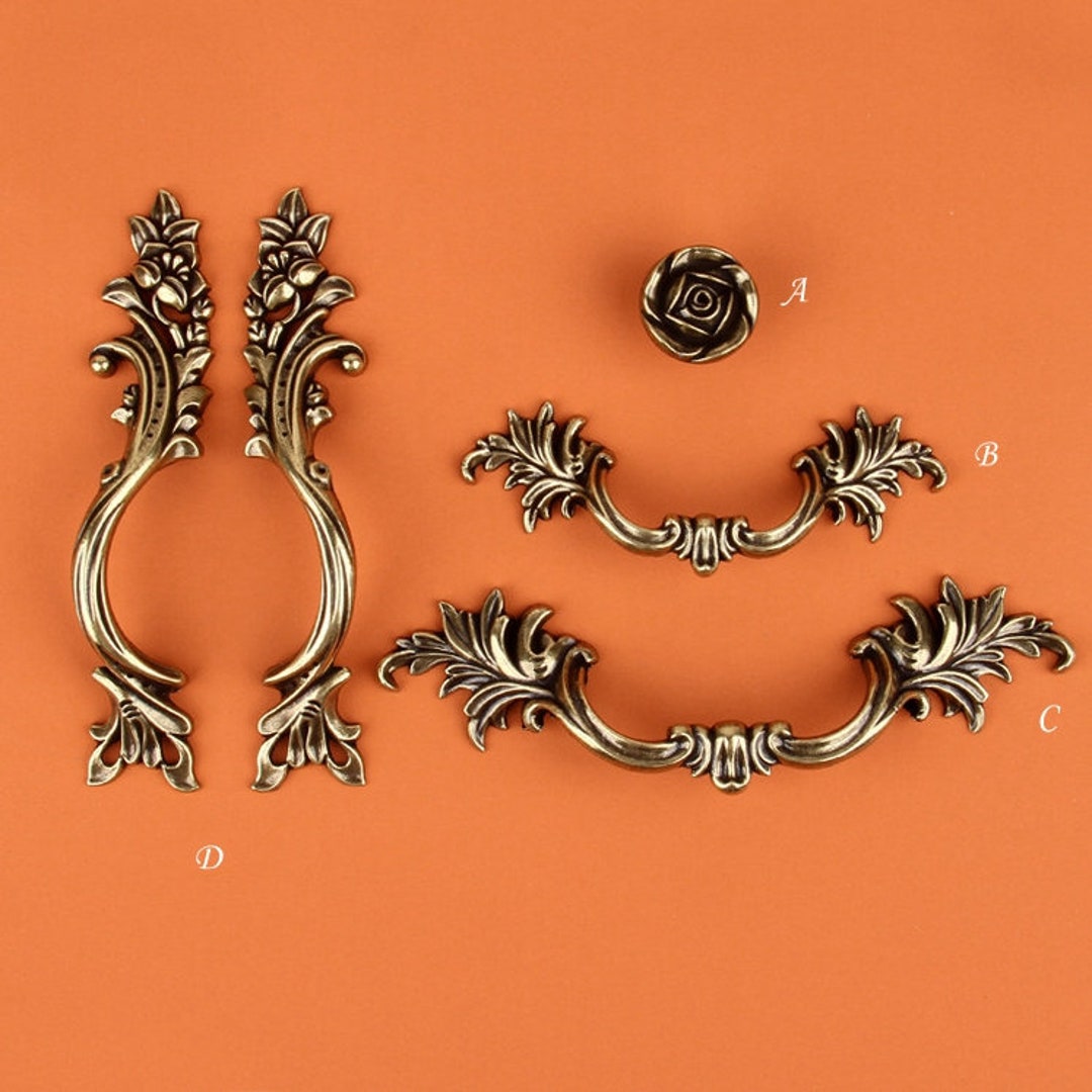 Antique Bronze Drawer Pulls Handle Cabinet Pull Handles Dresser Knob ...