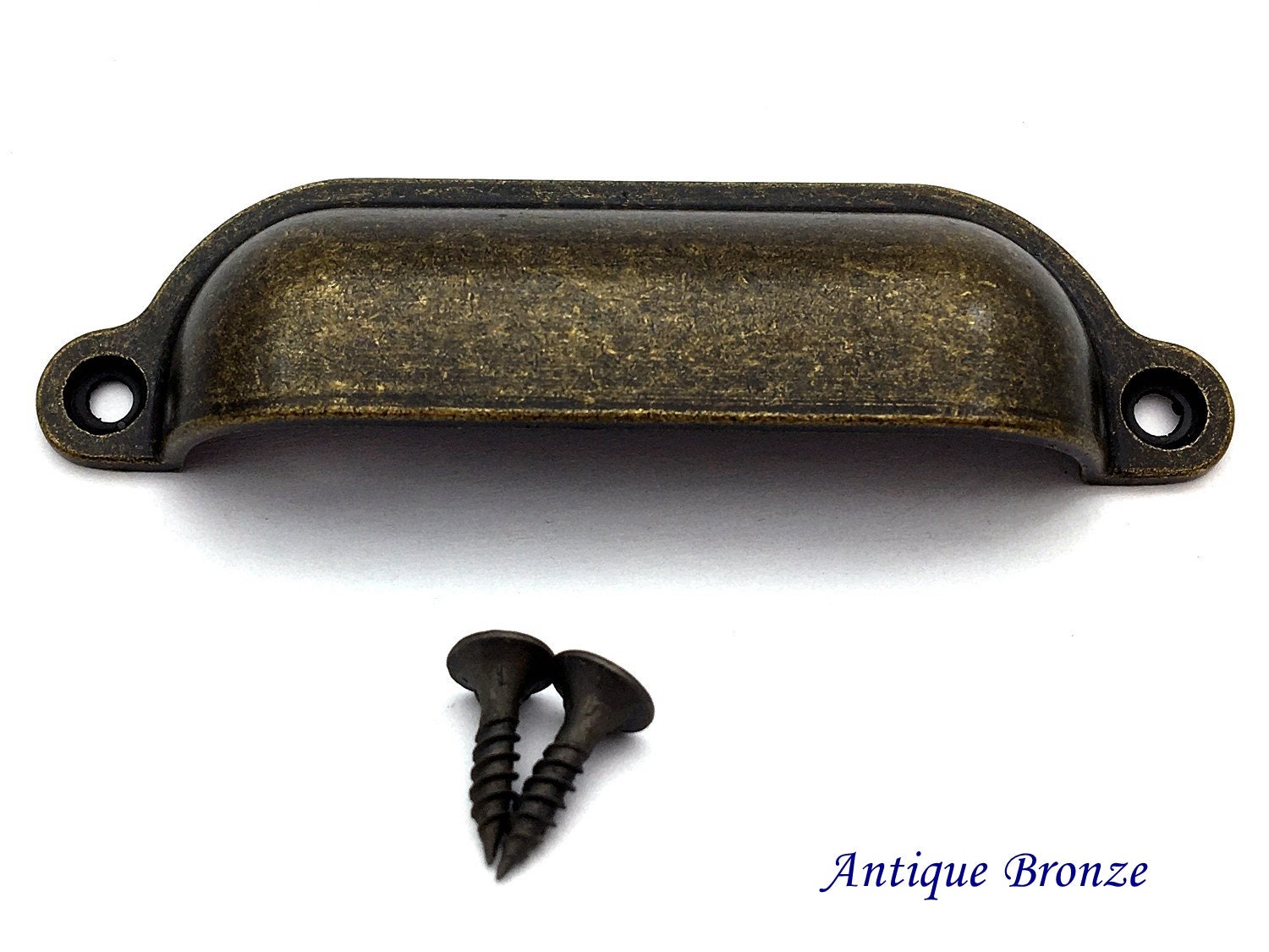 3 1/2 C-C Gold Drawer Pull Cup Handles Dresser Handle | Etsy