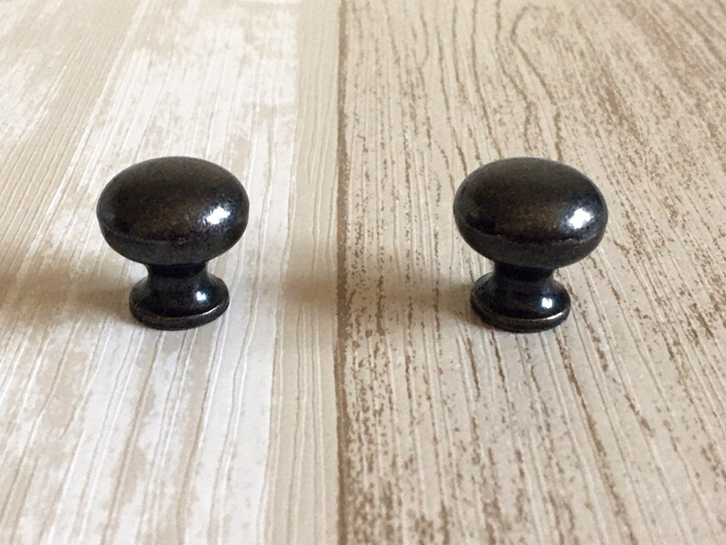 Vintage Look Tiny Knob Small Knobs Dark Antique Bronze Drawer - Etsy