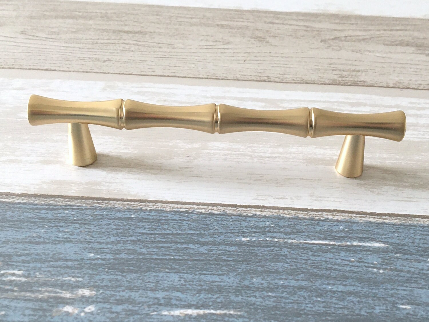 3.75 5 C-C Gold Bamboo Drawer Pull Handles Cabinet | Etsy