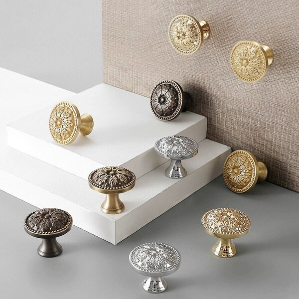 Floral Cabinet Knobs - Etsy