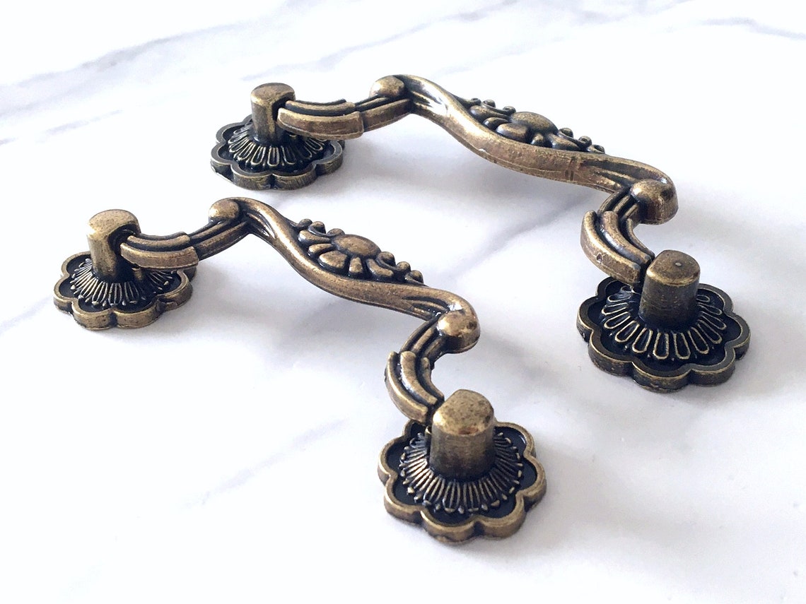 3 3.75 Bail Drawer Pulls Handle Antique Bronze - Etsy