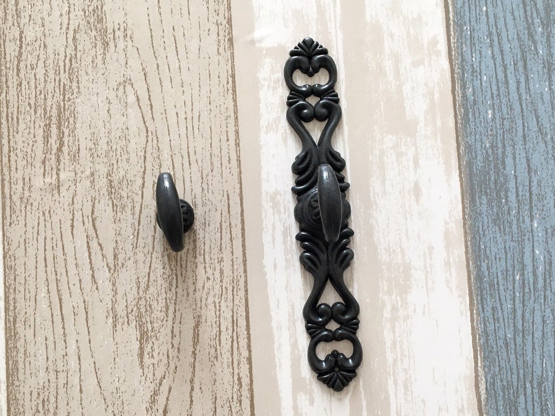 Vintage Look Knob Back Plate Drawer Pulls Ring Backplate - Etsy