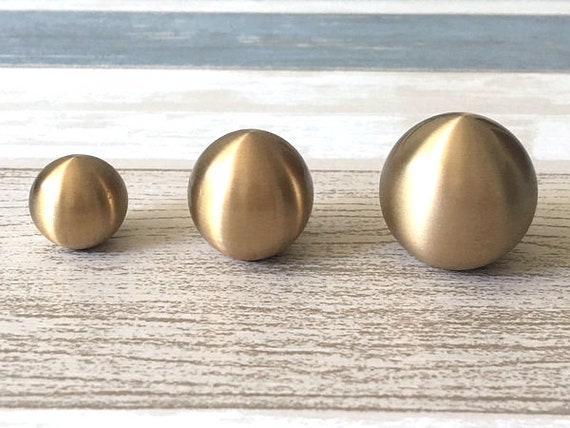 Brass Knobs Brass Drawer Pulls Brass Drawer Knob Brass Cabinet | Etsy