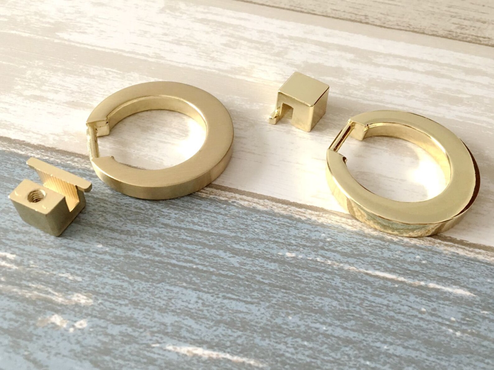 Gold Ring Pull Cabinet Pull Brushed Gold Drop Ring Drawer Knob - Etsy
