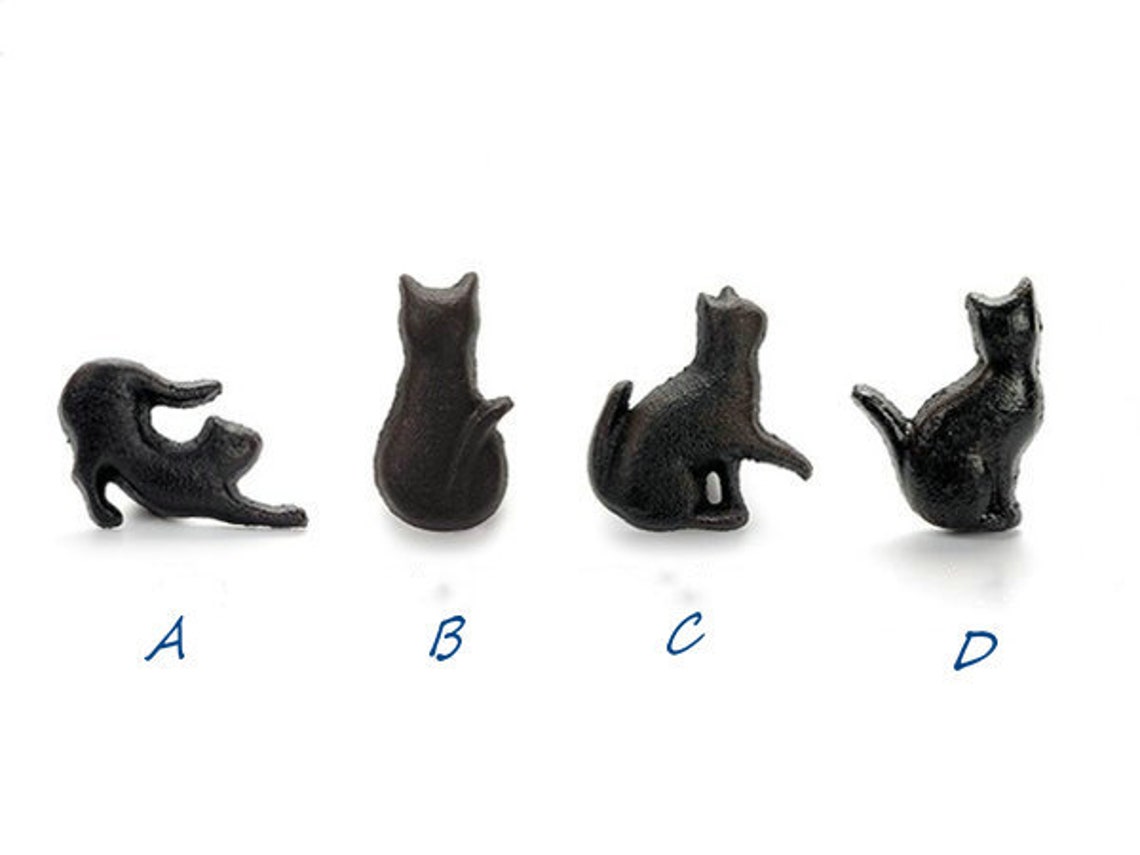 Cat Drawer Knob Pull Cabinet Knob Pulls Dresser Knobs Cast | Etsy