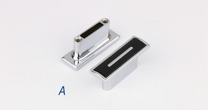 Cabinet Pull Handles Drawer Handles Chrome Black White Silver | Etsy