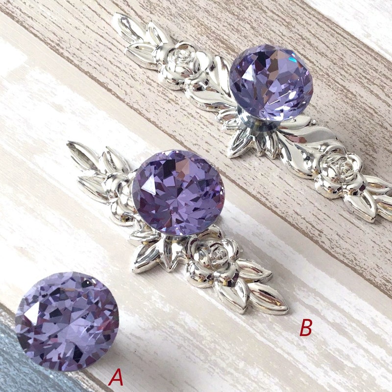 Purple Drawer Pull - Etsy