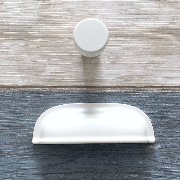 White Drawer Pulls - Etsy