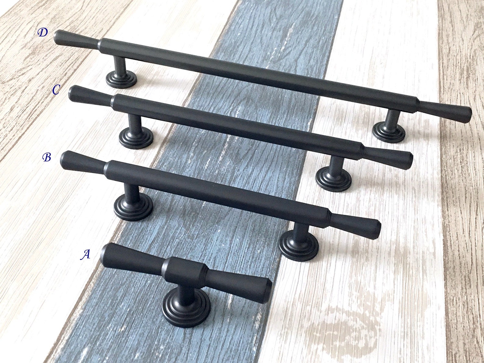Gunmetal Black Dark Gray Cabinet Handles Pulls Drawer Pull - Etsy