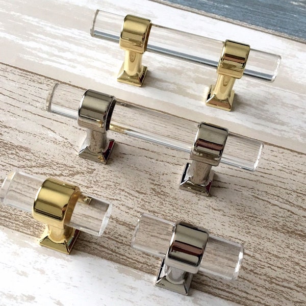 Square Glass Drawer Pulls - Etsy