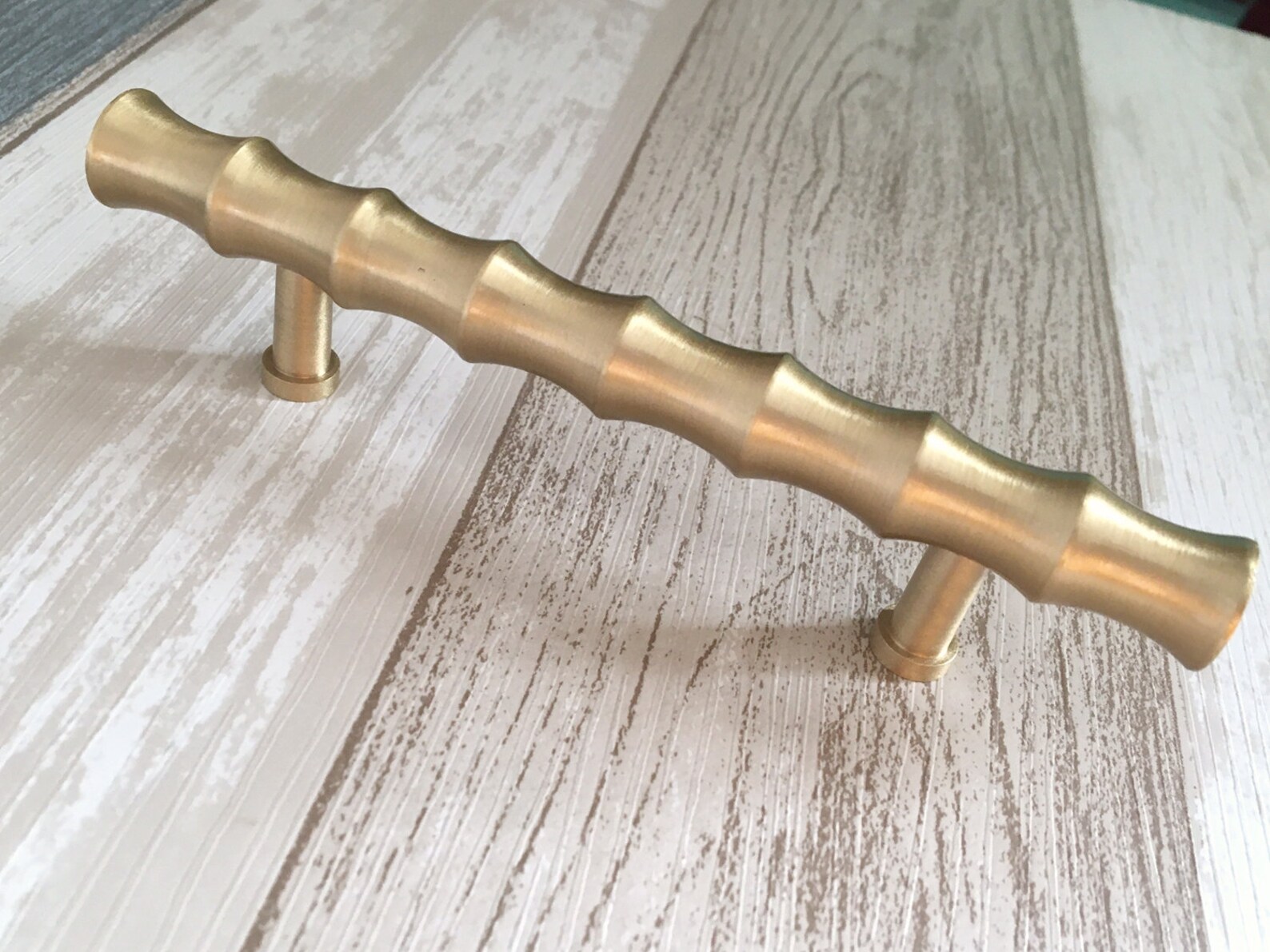 Brass Drawer Pull Bamboo Cabinet Handles Dresser Knob Drawer | Etsy