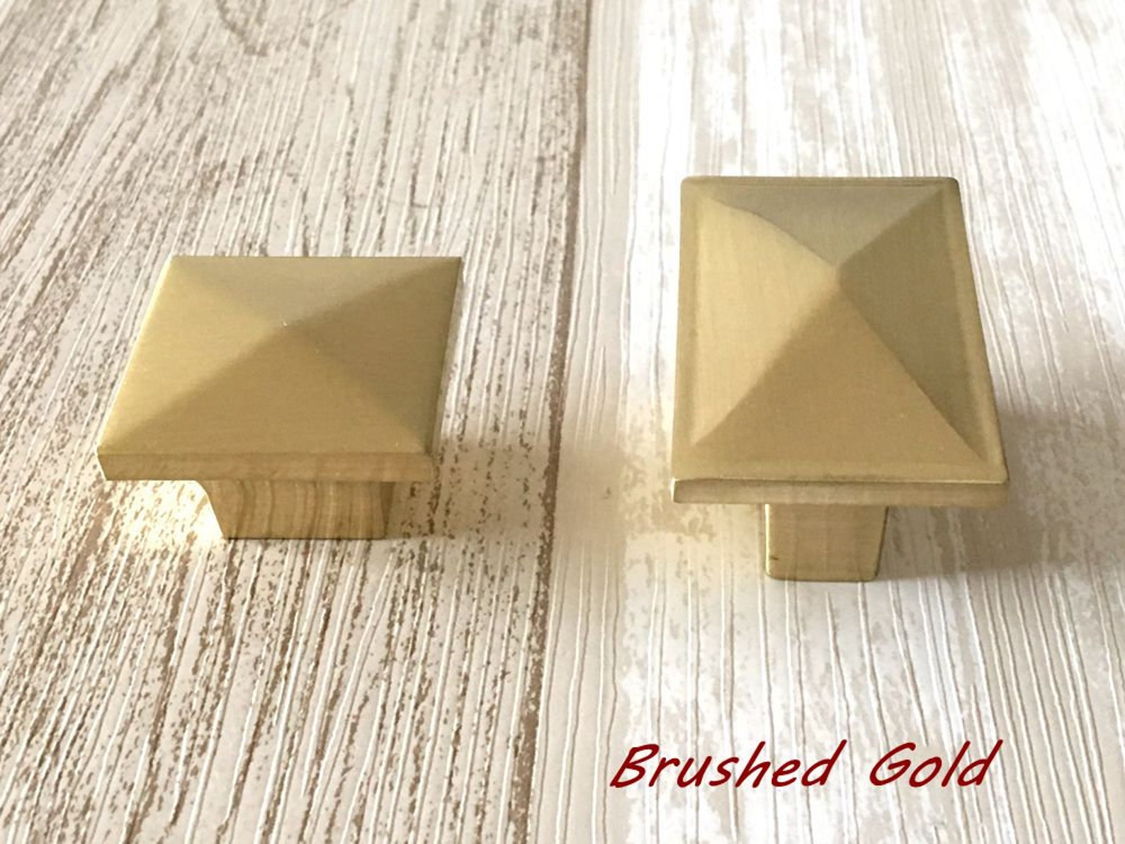 Gold Square Knob Rectangular Drawer Knobs Pull Handles Dresser - Etsy