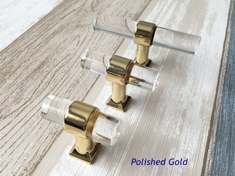 Lucite Knob Acrylic Drawer Pull Cabinet Knob Handle Glass - Etsy