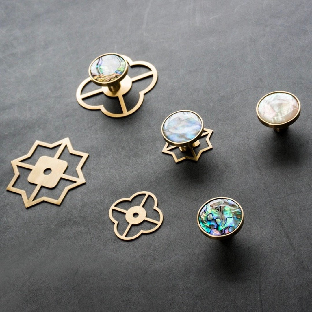 Brass Backplate Solid Brass for Backplates Cabinet Knobs Brushed Gold ...