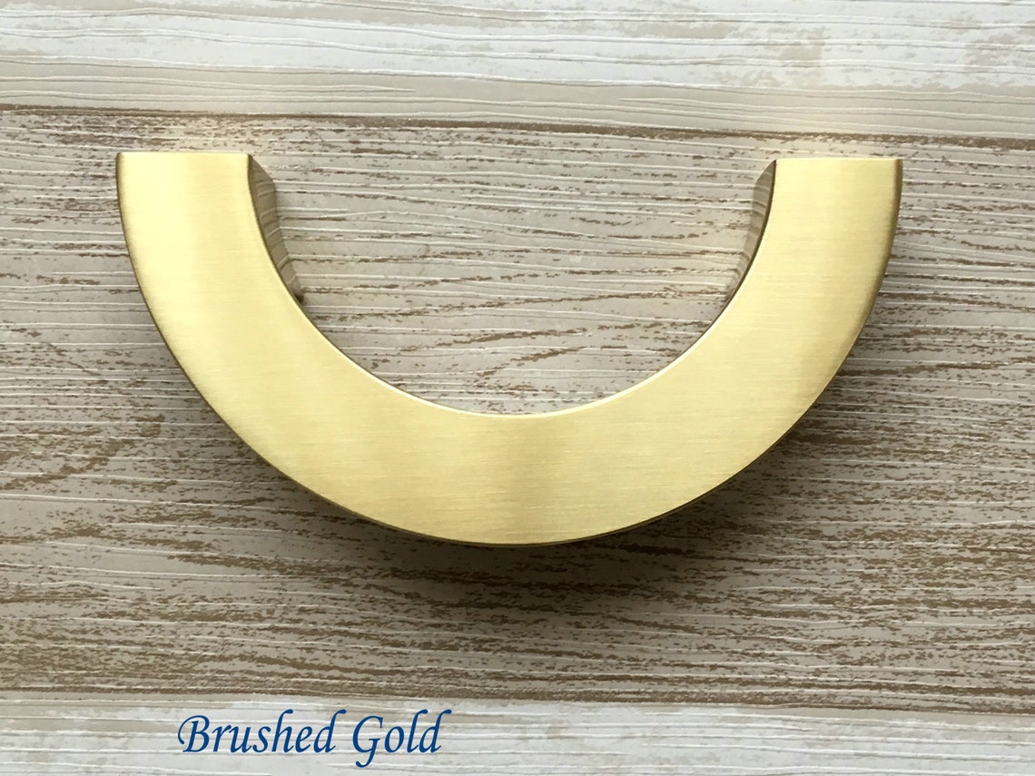 3.75 5 Half Circle Cabinet Pull Handles Dresser - Etsy
