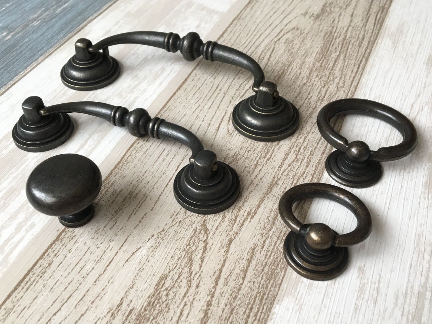 3.5 4.25 Bail Drawer Pull Drop Handles Dresser | Etsy