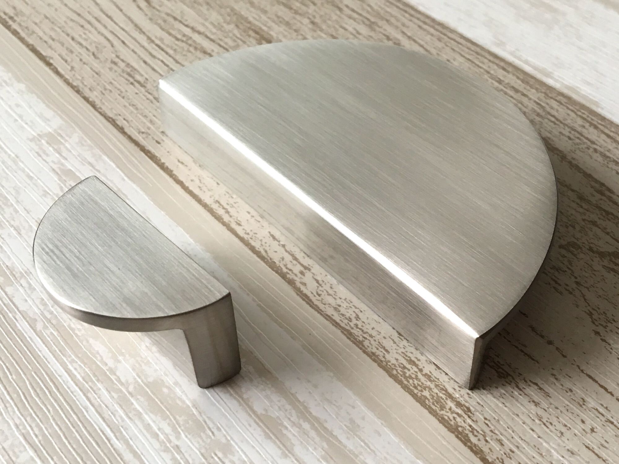 1.25 2.5 C-C Half Circle Pulls Brushed Nickel | Etsy